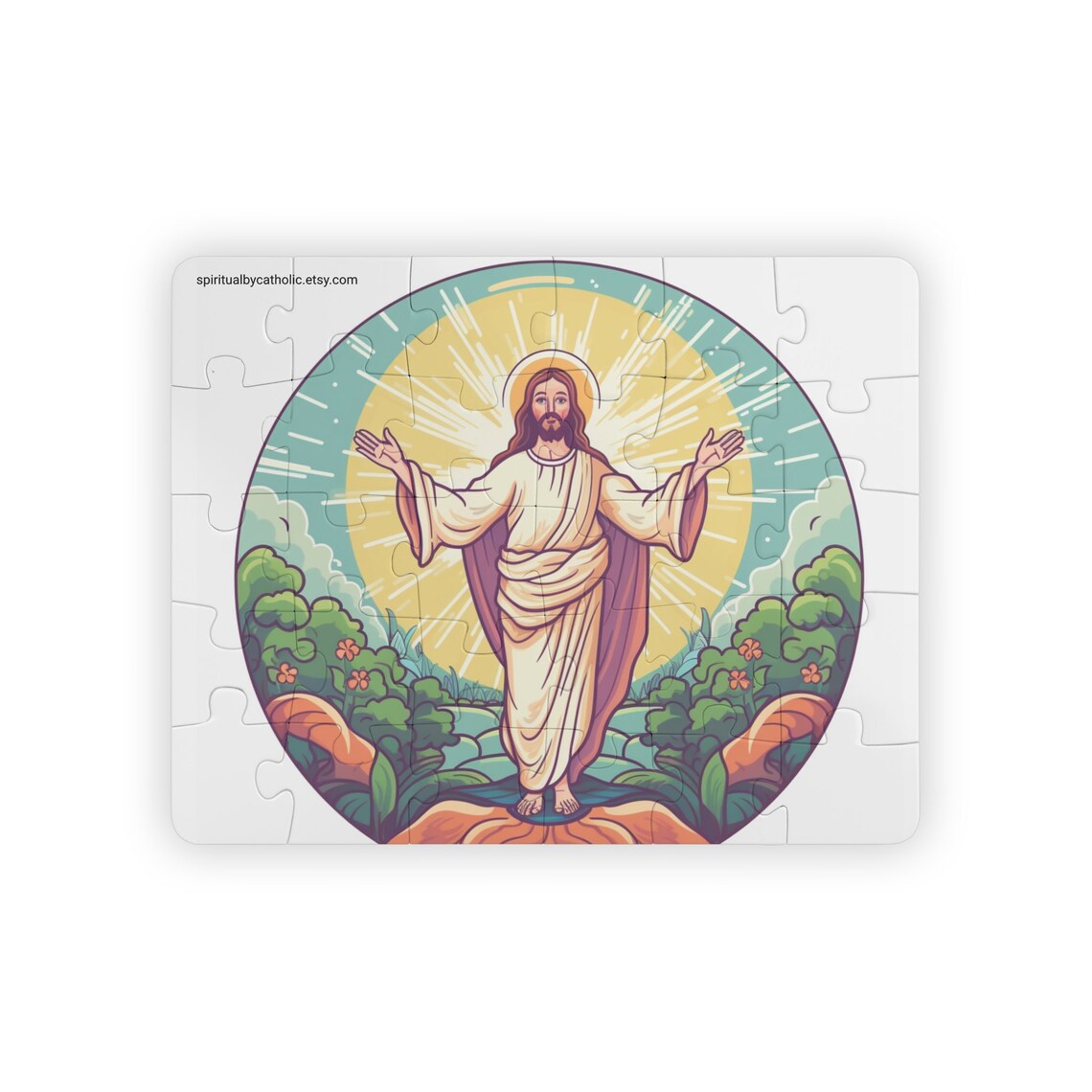 Kids' Jesus Puzzle Religious, Jesus Has Risen Jigsaw, Catholic Easter ...