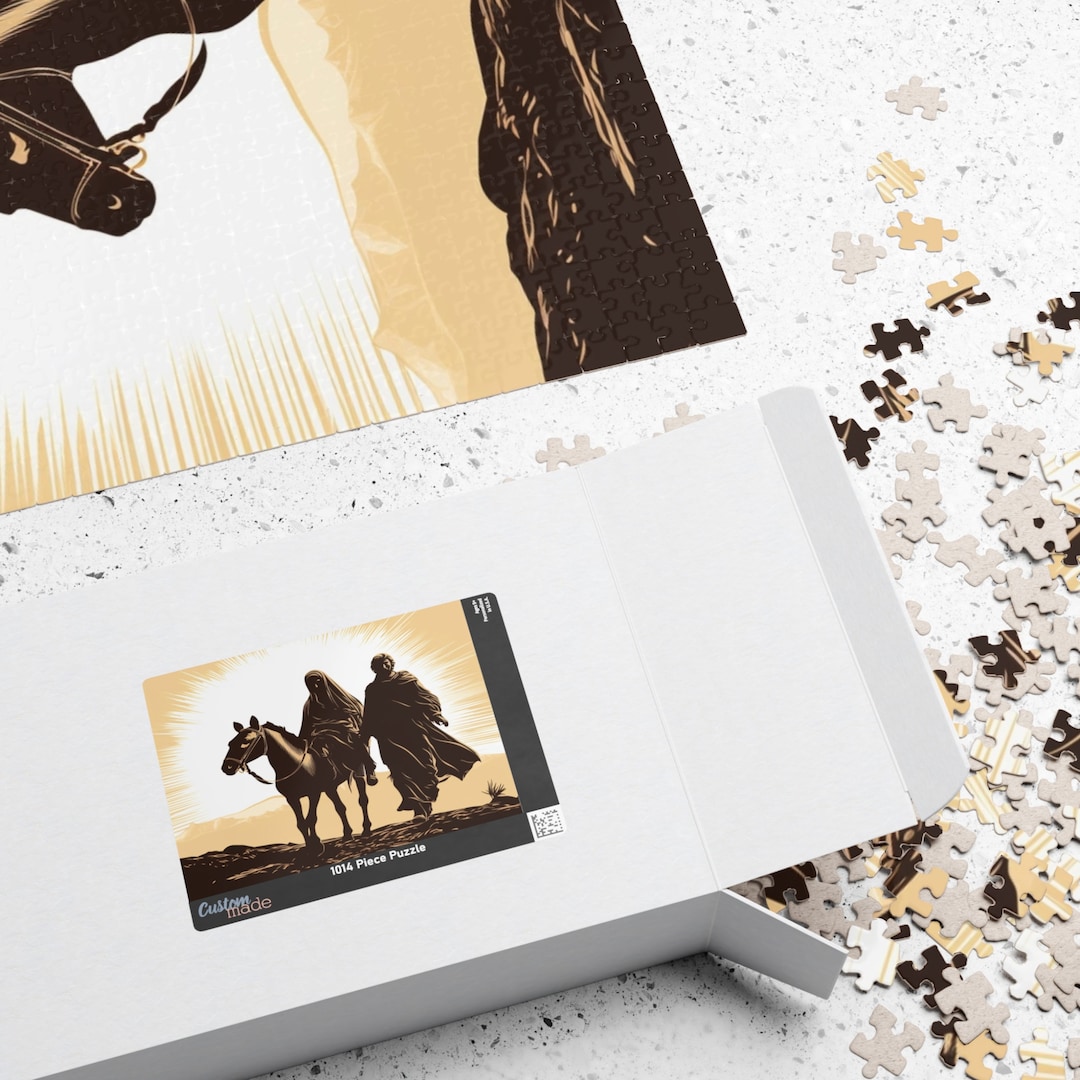 Joseph Mary Puzzle, Traveling to Bethlehem, Christian Gift for ...