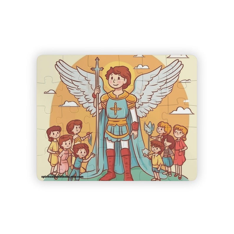 Saint Michael Archangel Kids Puzzle Religious, 30-piece - Etsy