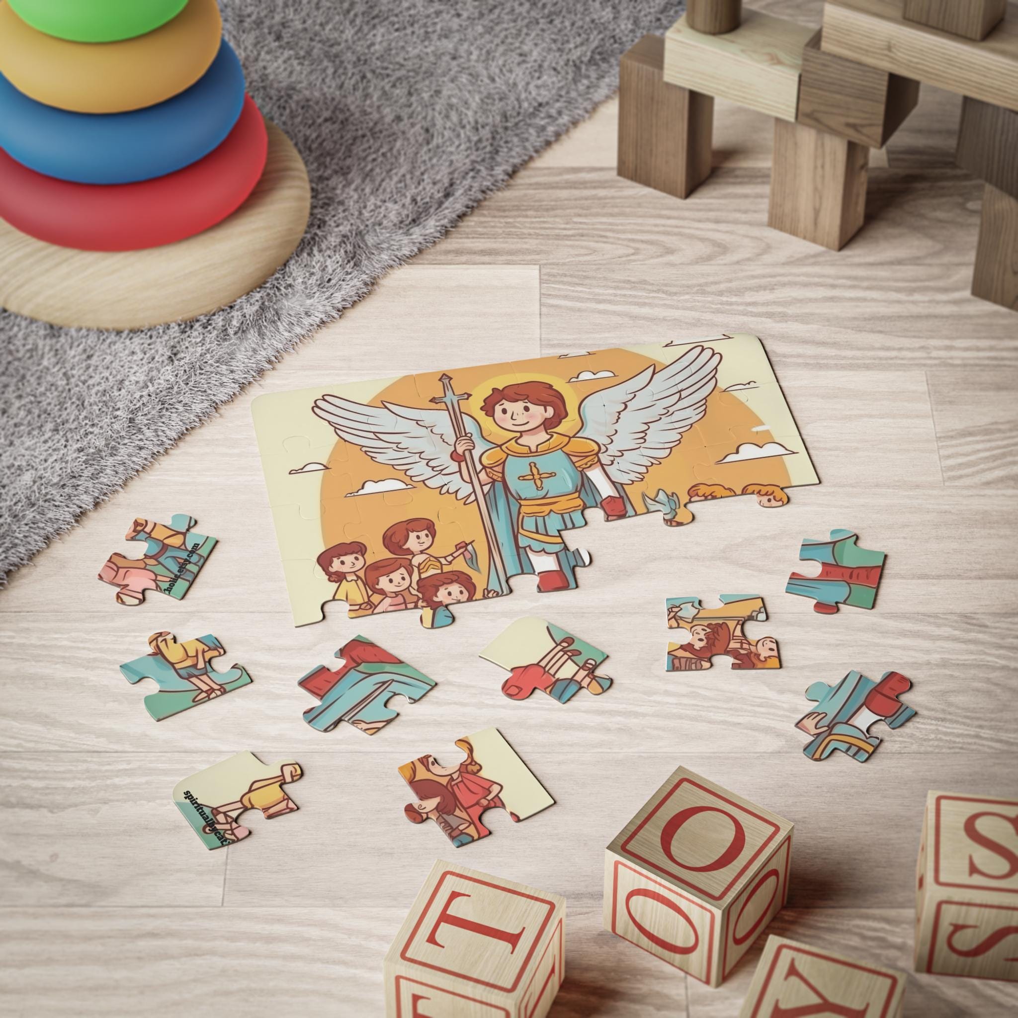 Saint Michael Archangel Kids Puzzle Religious, 30-piece - Etsy