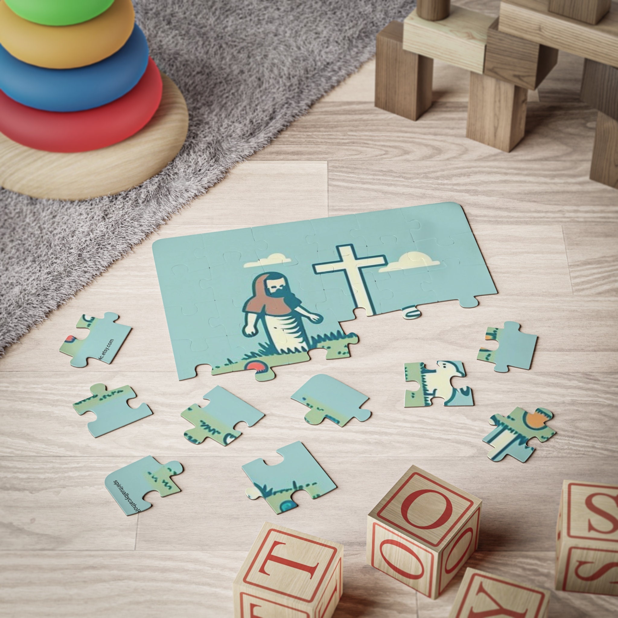 Kids' Religious Easter Puzzle, Childrens Religious Puzzle, Catholic ...