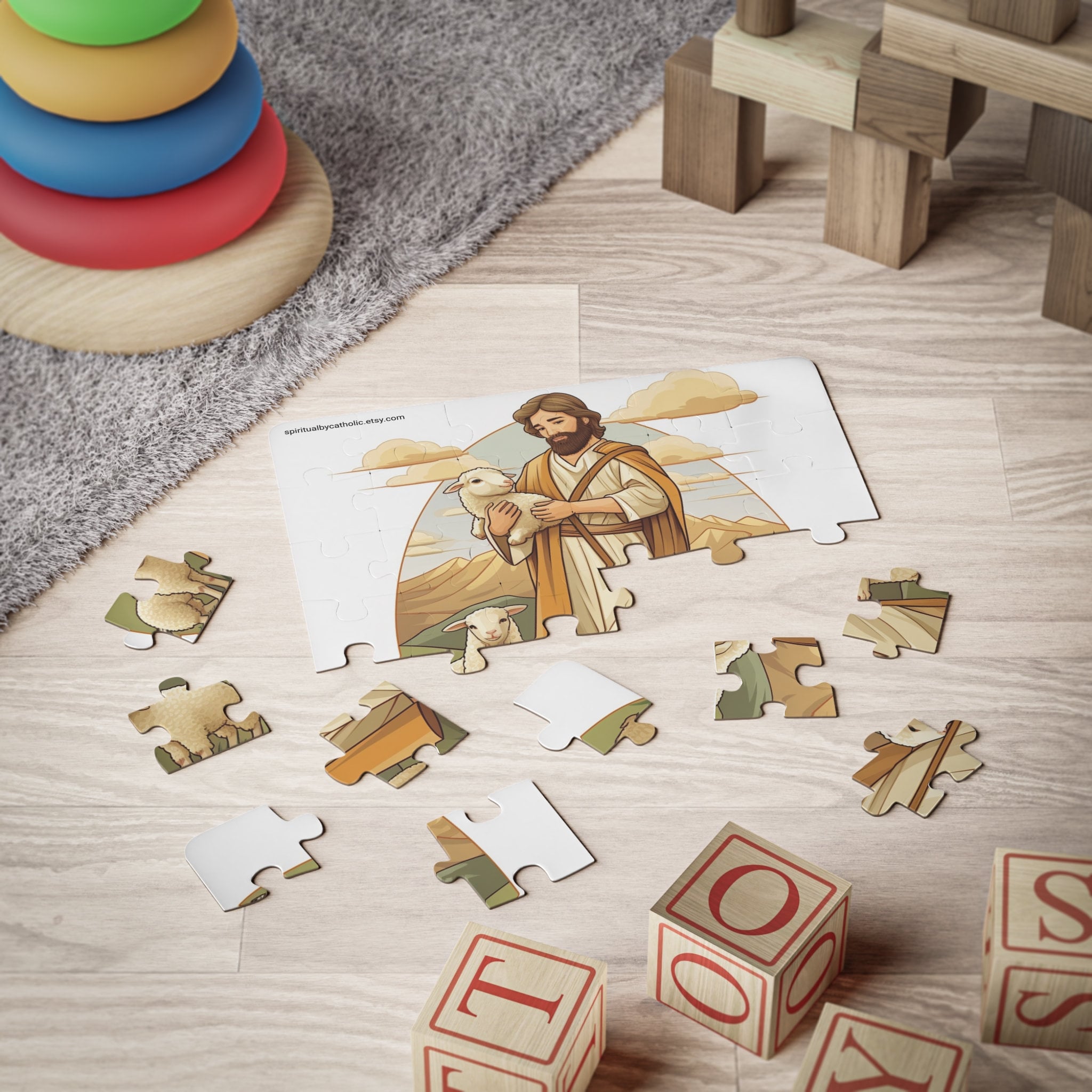 Good Shepherd Kids Puzzle, Kids Catholic Saint Puzzle, Catholic Teacher ...