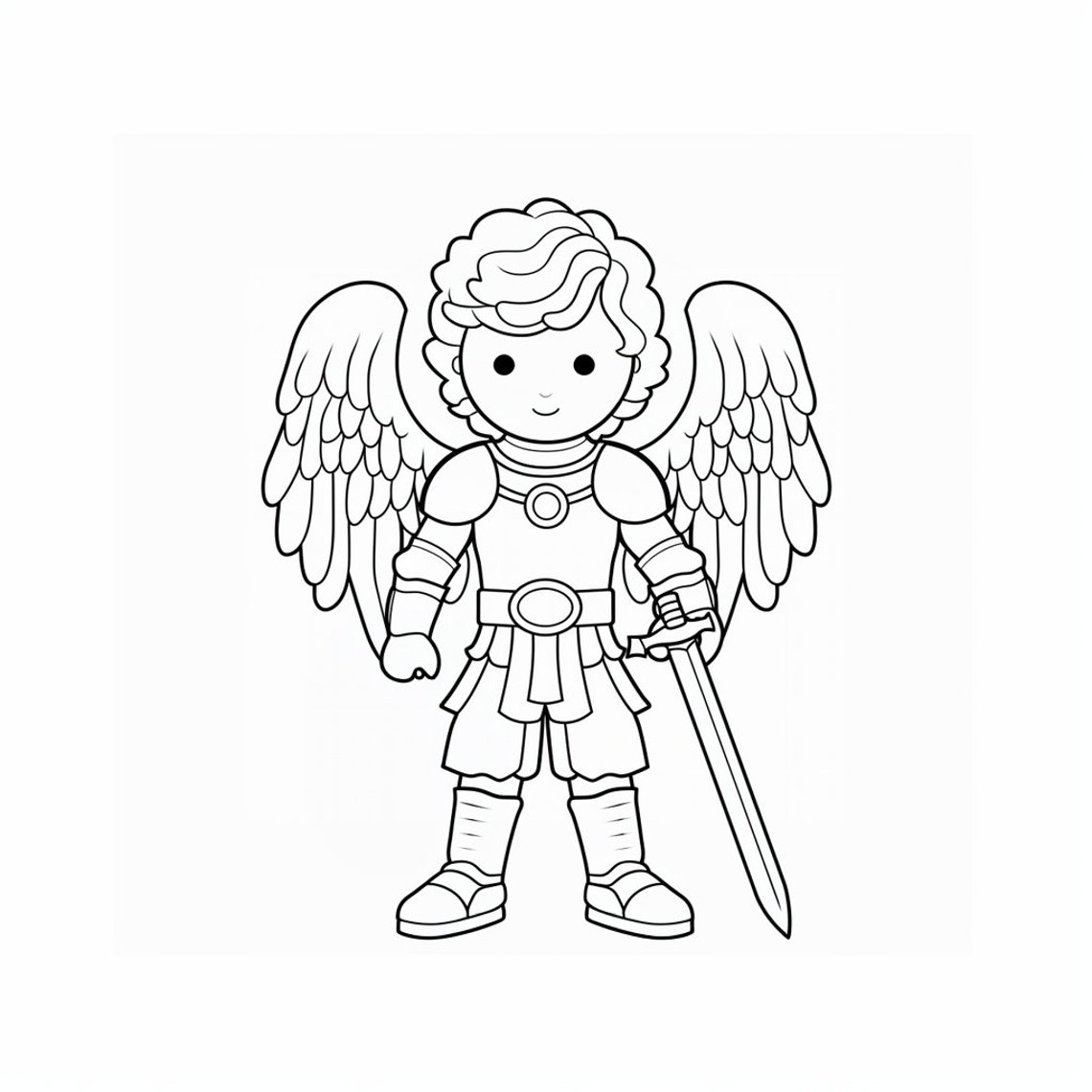 Kids Saint Michael the Archangel Coloring Pages - Religious Activity ...