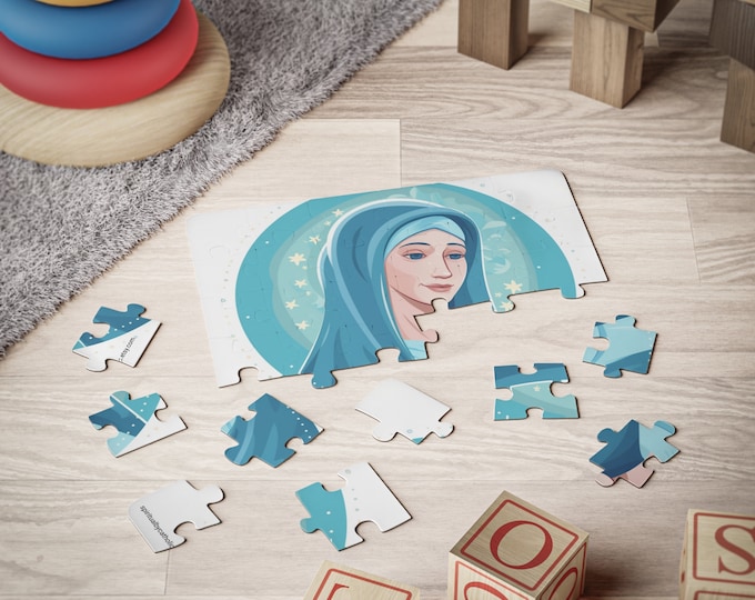Madonna and Child Catholic Jigsaw Puzzle, Mary and Baby Jesus Family ...