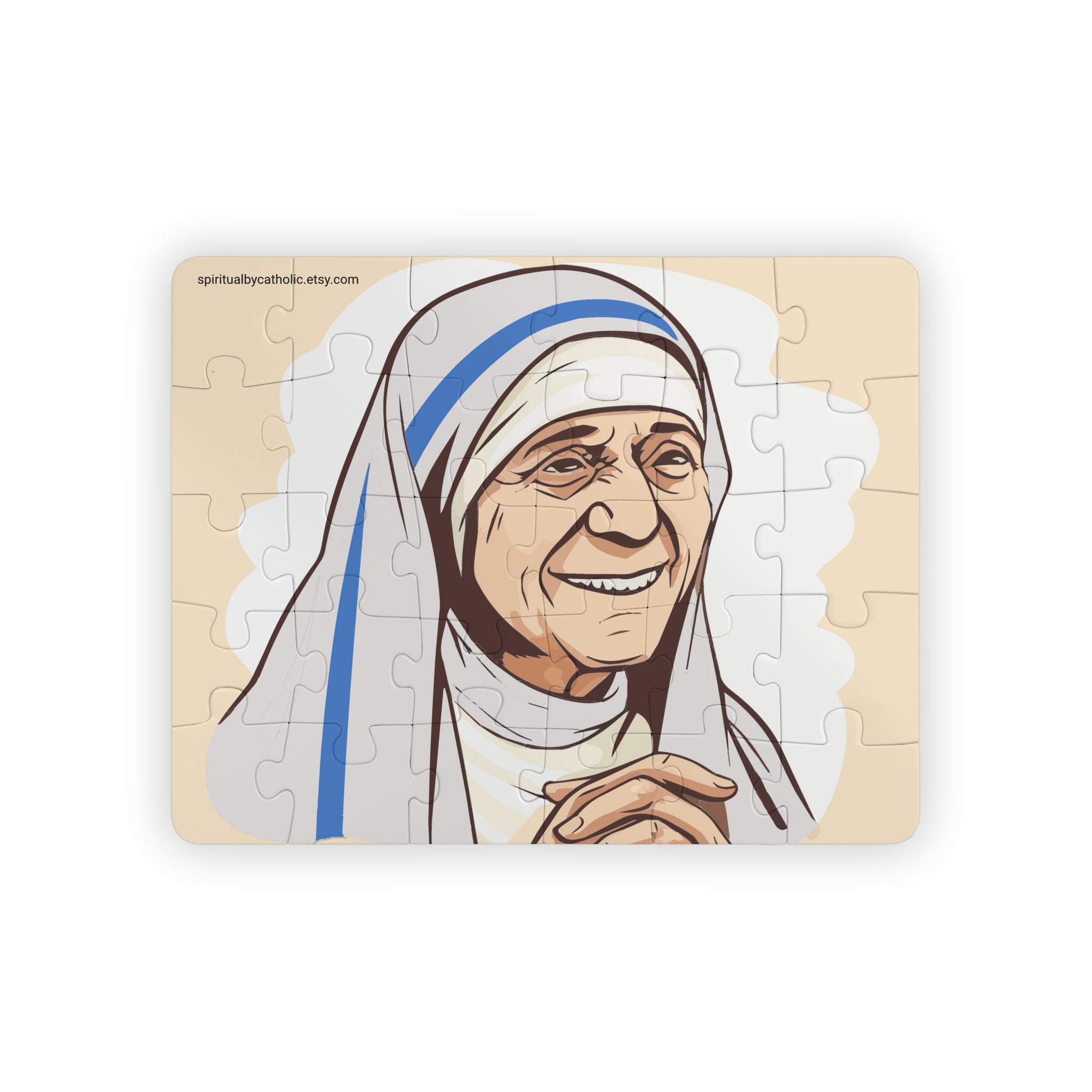 Mother Teresa of Calcutta Puzzle, Kids Catholic Saint Puzzle, Catholic Teacher Gift, Religious ...