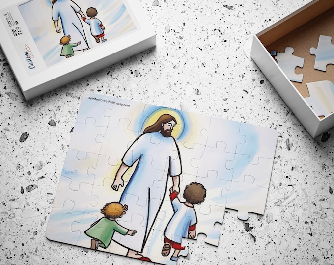 Jesus Christ Puzzle, 48 Pieces Puzzle, Catholic Jigsaw - Etsy Israel