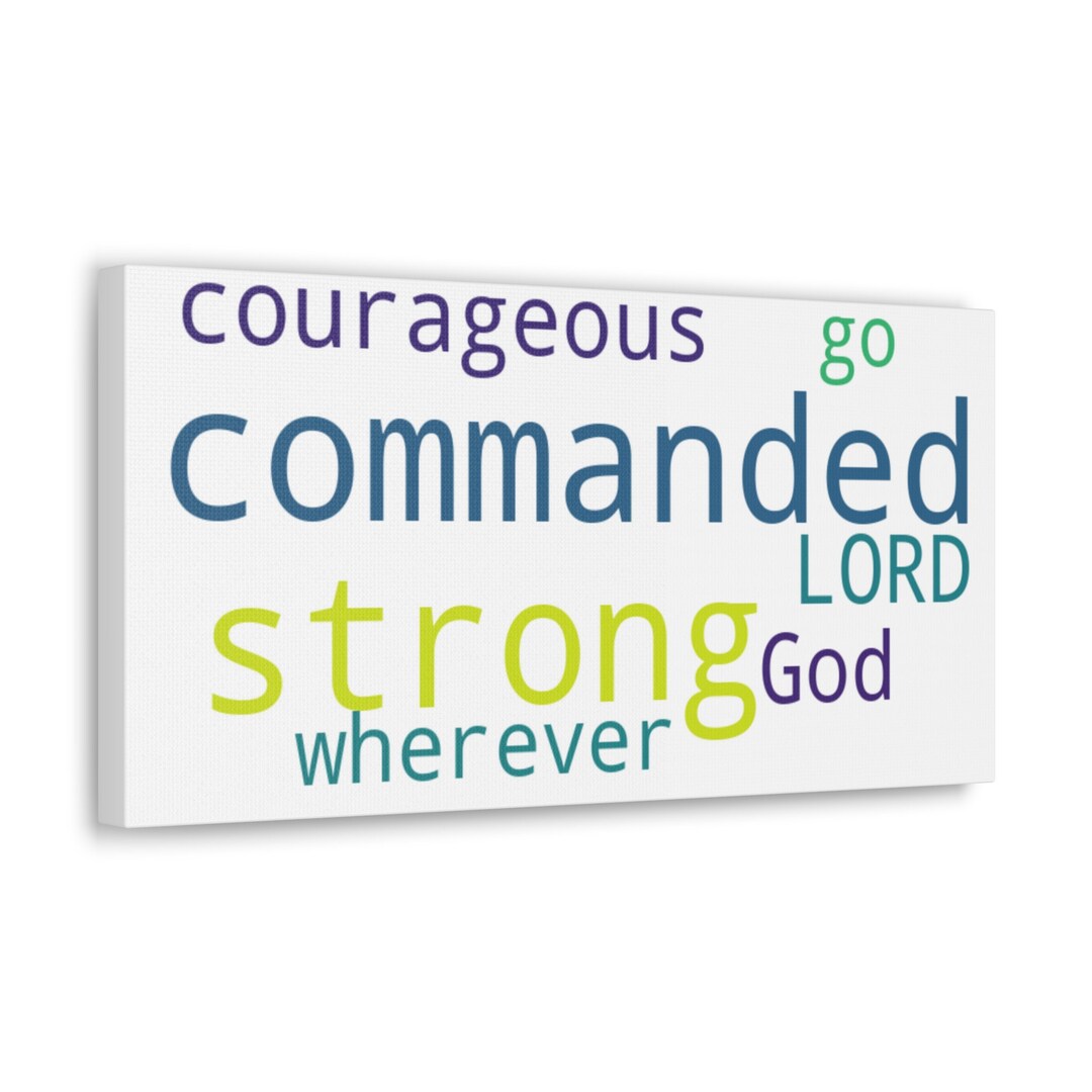 Religious Bible Word Cloud Canvas - House Gift - Catholic Word Cloud ...