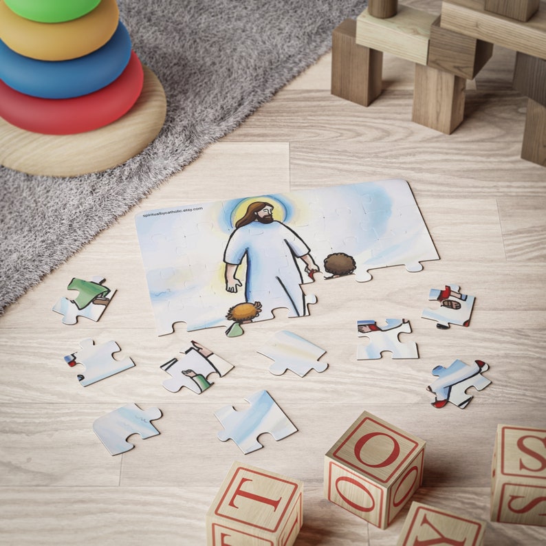 Kids' Jesus Puzzle, Follow Jesus Puzzle, Childrens Religious Puzzle ...