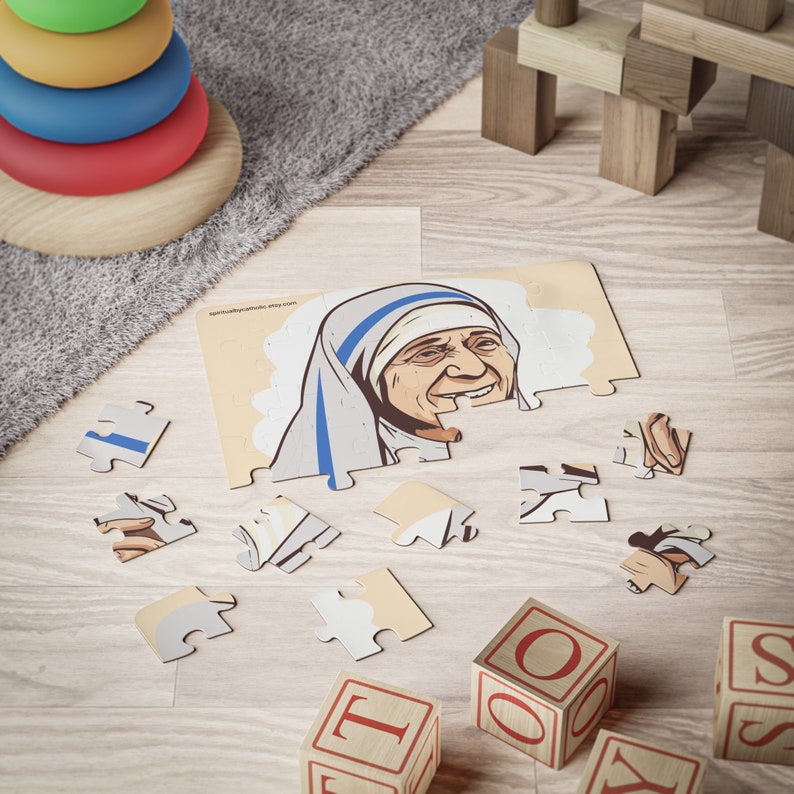 Mother Teresa of Calcutta Puzzle, Kids Catholic Saint Puzzle, Catholic ...