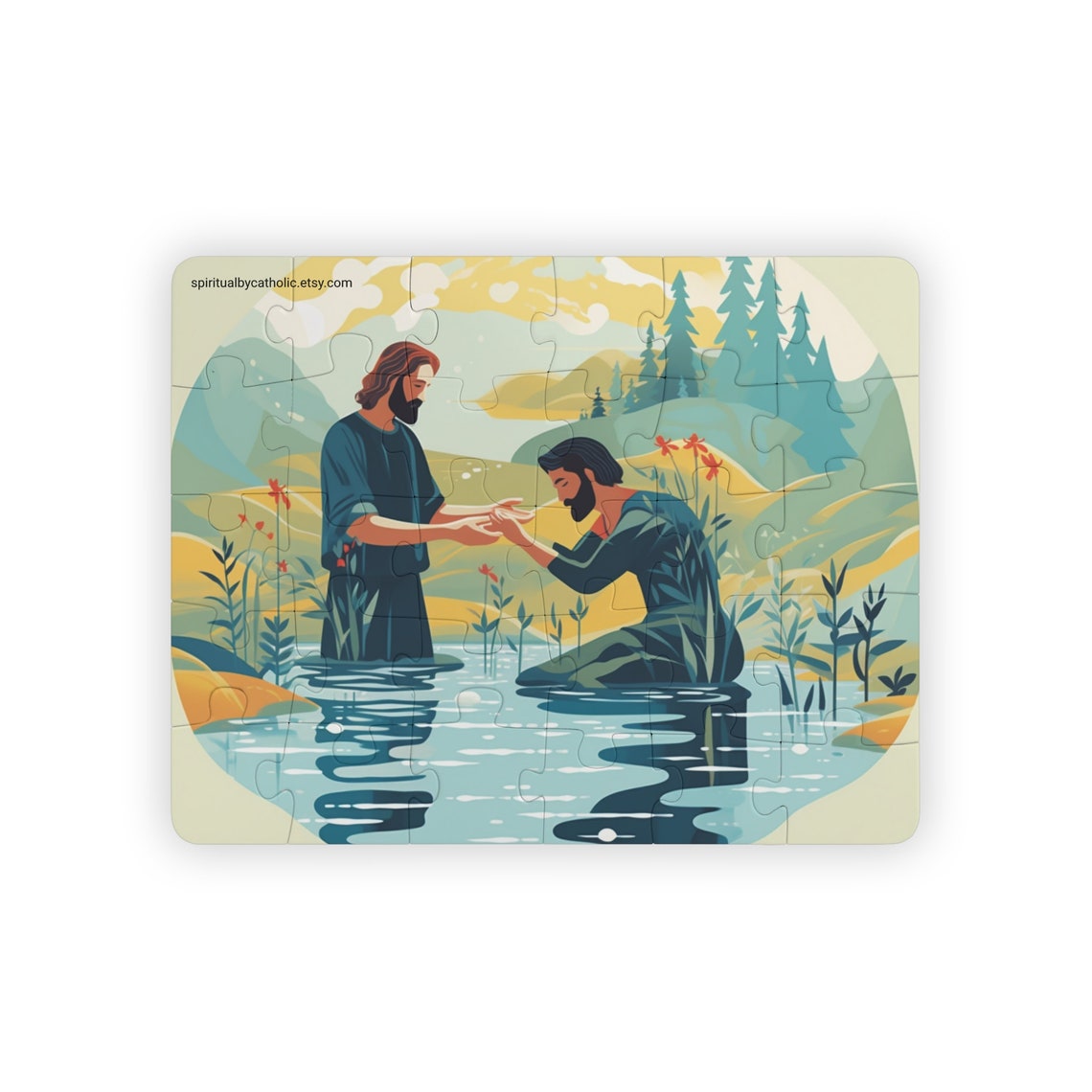 John the Baptist Puzzle, Kids Catholic Saint Puzzle, Catholic Teacher ...