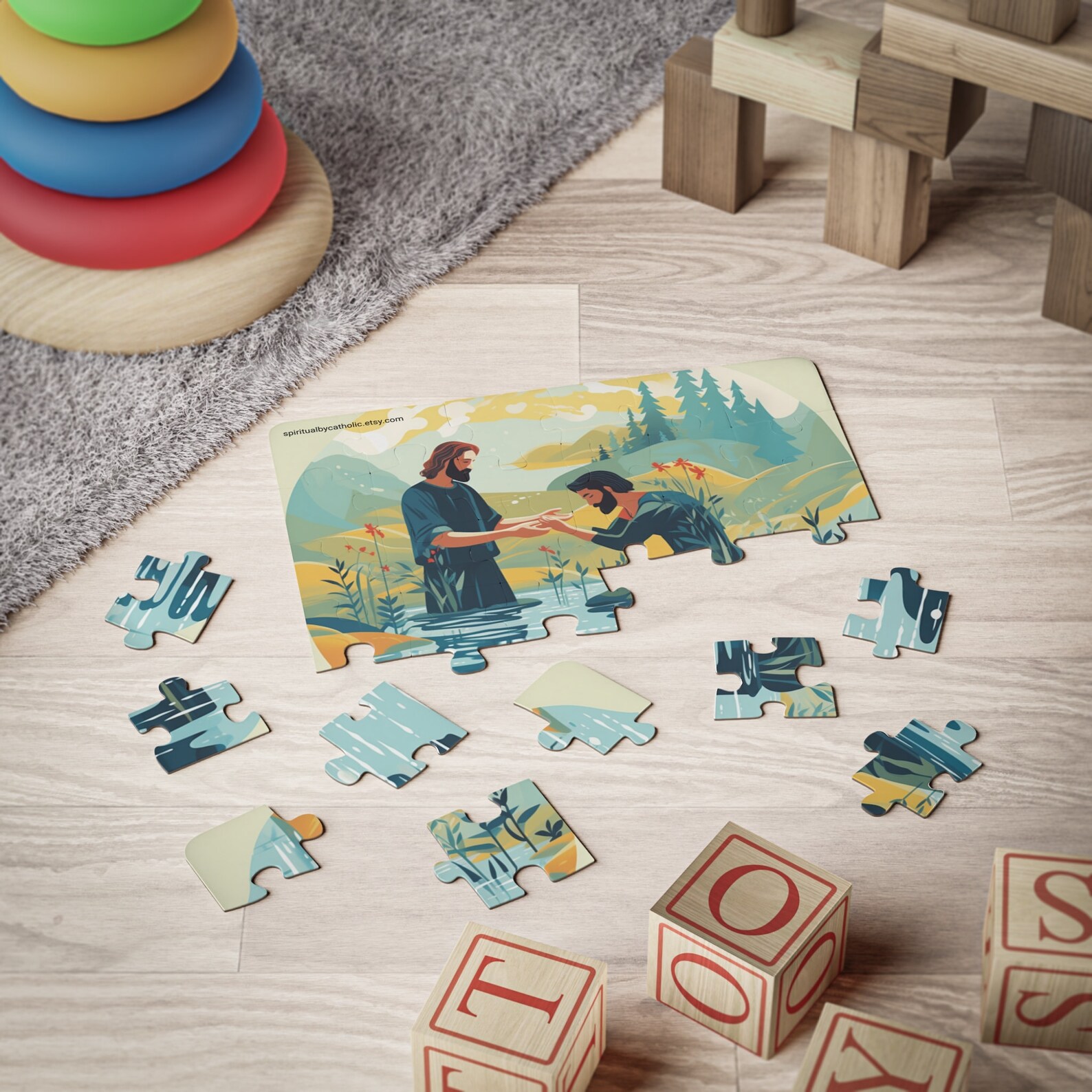 John the Baptist Puzzle, Kids Catholic Saint Puzzle, Catholic Teacher ...