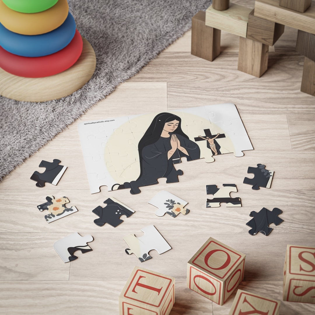 Saint Rita of Cascia Kids Puzzle, Kids Catholic Saint Puzzle, Catholic ...