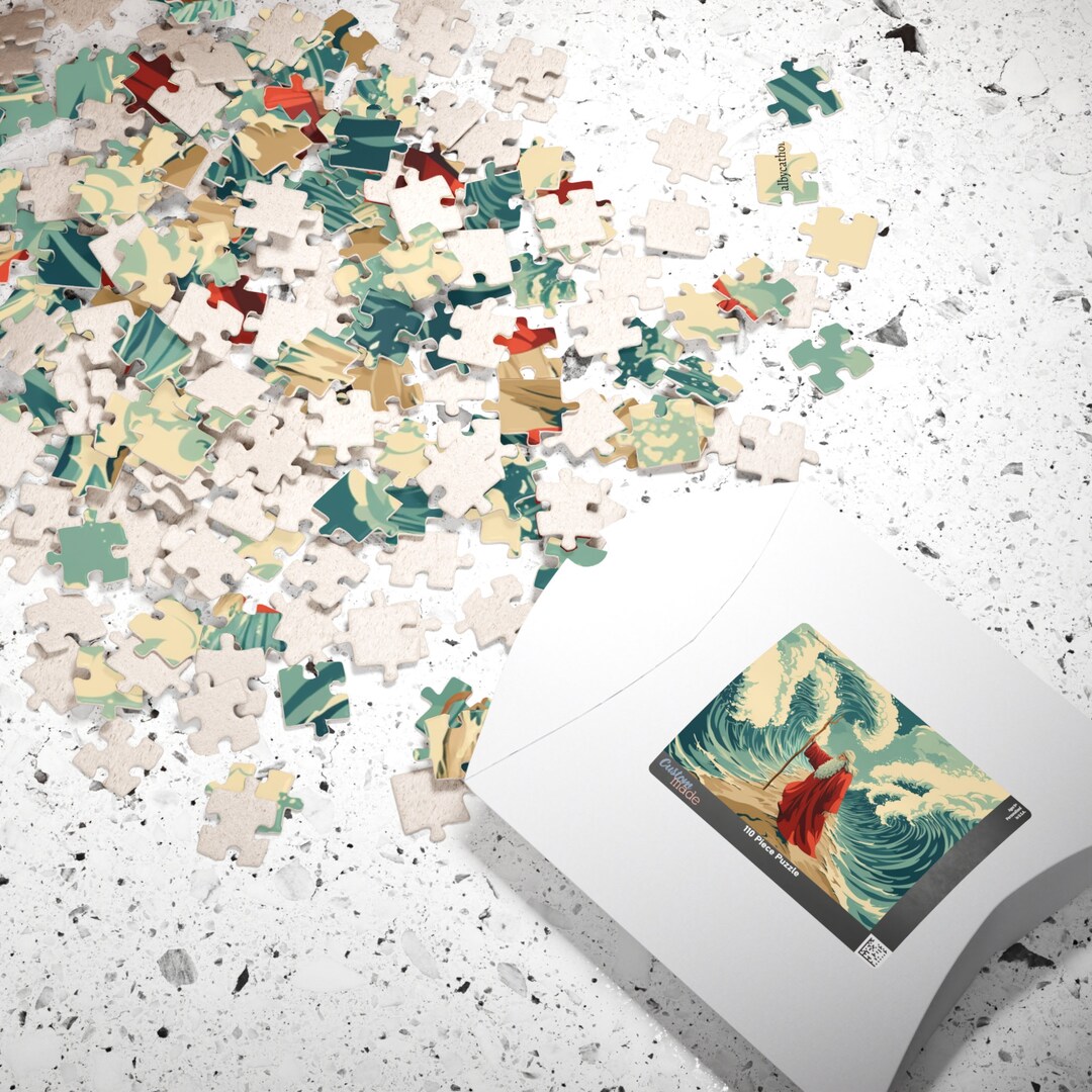 Moses Puzzle, Parting the Red Sea, Christian Gift for Christmas ...
