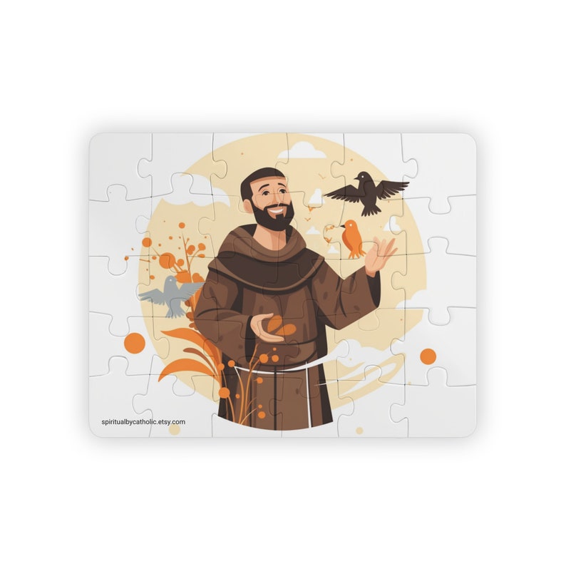 Saint Francis of Assisi Puzzle, Kids Catholic Saint Puzzle, Catholic ...