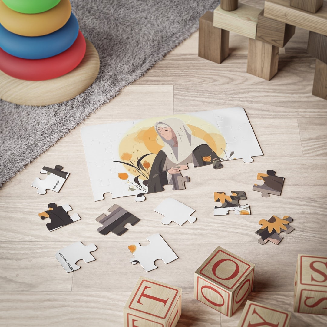 Saint Catherine of Siena Kids Puzzle, Kids Catholic Saint Puzzle ...