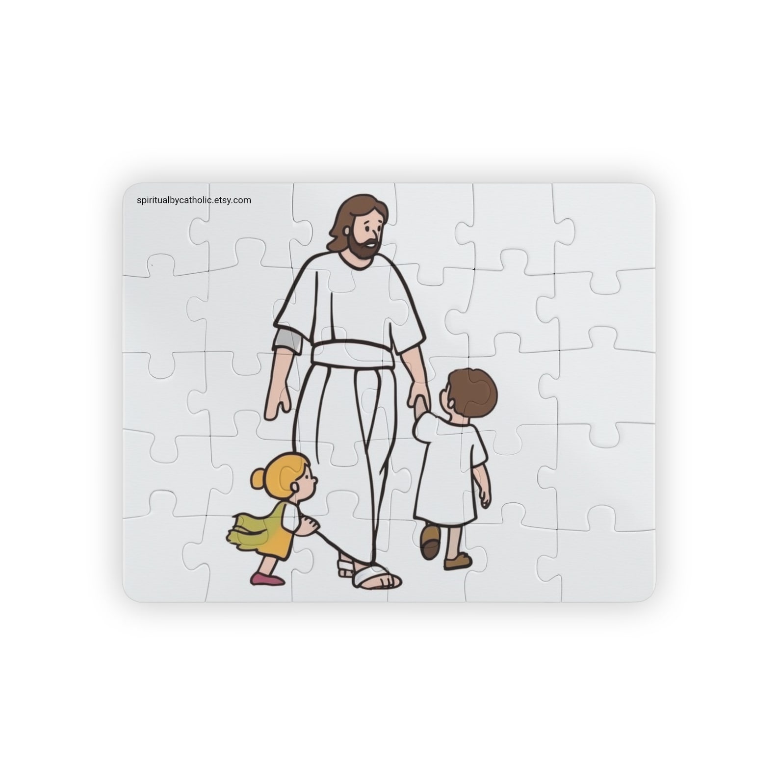 Kids' Jesus Puzzle, Follow Jesus Puzzle, Childrens Religious Puzzle ...