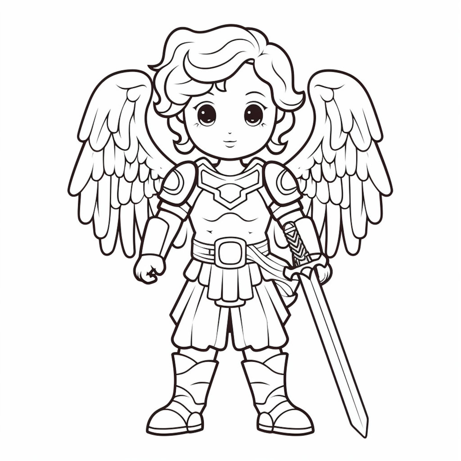 Kids Saint Michael the Archangel Coloring Pages - Religious Activity ...