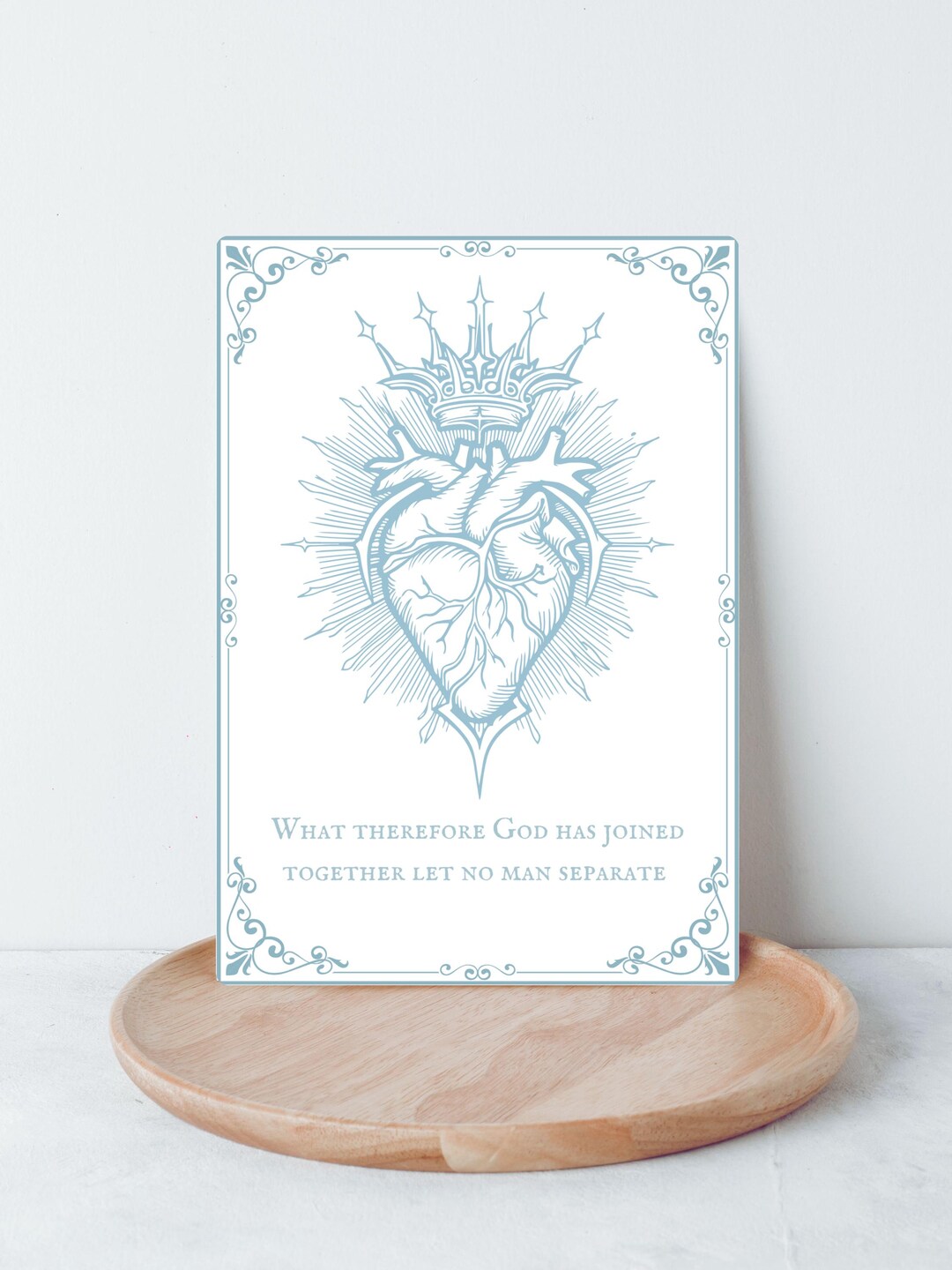 Catholic Wedding Prayer Card Customizable, Sacred Heart Mass Card - Etsy
