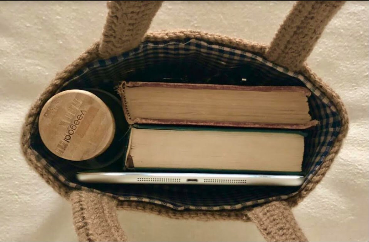 Brown Cute Aesthetic Tote, Cottage Core Purse, Crochet Bag, Crochet ...