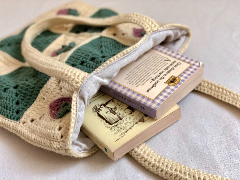 Crochet Cottagecore Strawberry Tote Purse, Cottage Core Aesthetic Purse ...