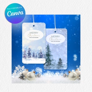 Christmas Gift Tags Bundle | 42-piece Bundle | Canva Editable Template ...
