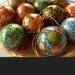 Assorted Handmade Papier-mache Ball Colorful Paper Mache Ornament Decor ...
