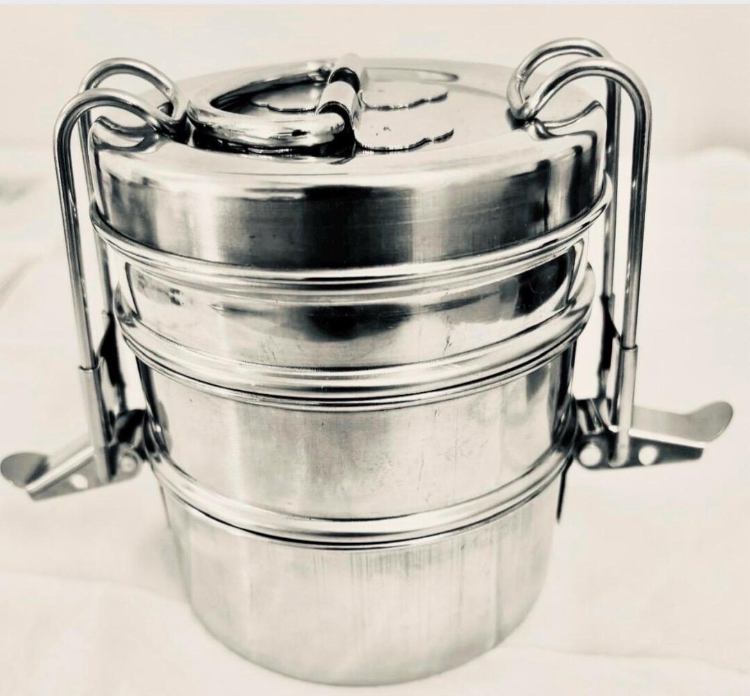 Premium Stainless Steel 3 Tier Lunch Box Stackable Lunchbox Traditional ...