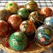 Assorted Handmade Papier-mache Ball Colorful Paper Mache Ornament Decor ...