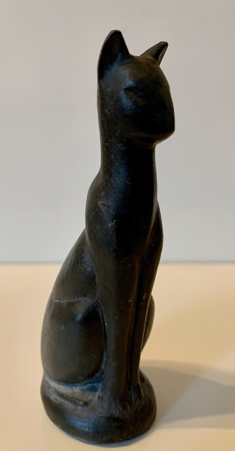 Llechwedd Slate Cat Figurine Vintage Cat Statue Welsh Slate From ...