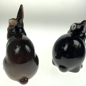 Pair of Vintage Goebel Bunnies in Brown. West German Bunny Rabbit ...