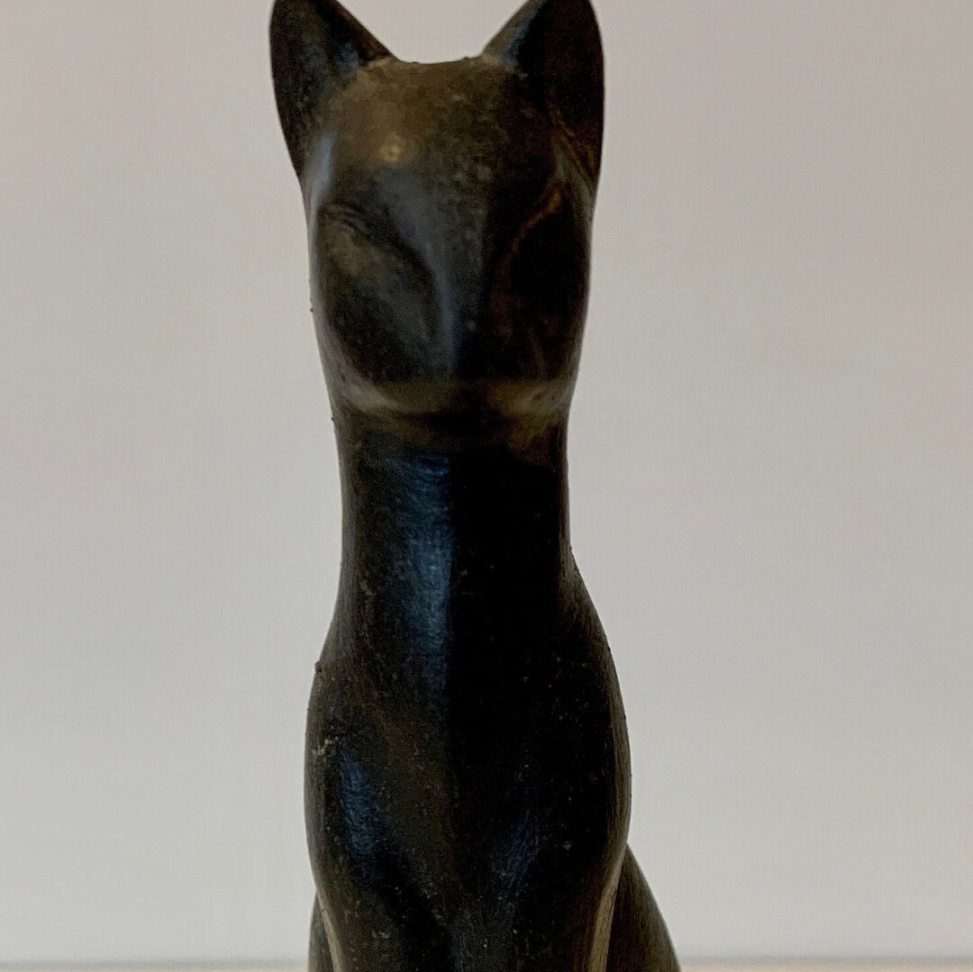 Llechwedd Slate Cat Figurine Vintage Cat Statue Welsh Slate From ...
