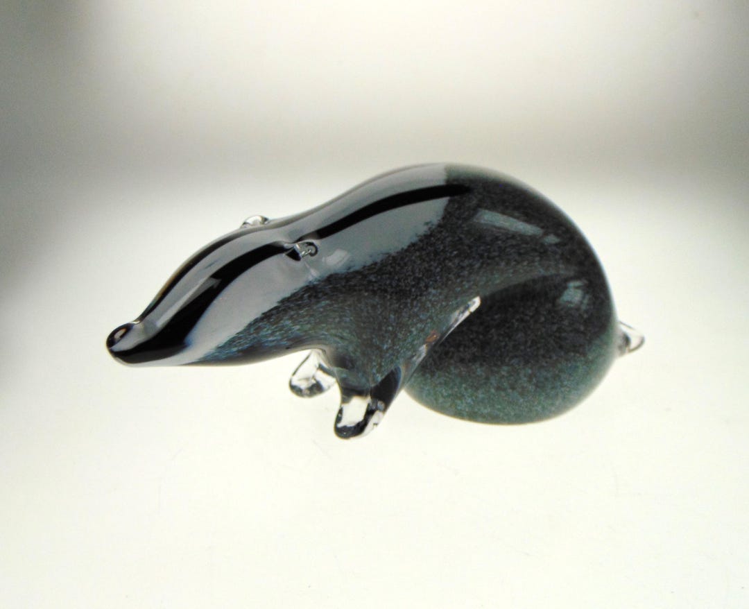 Langham Glass Badger Paperweight or Badger Figurine - Etsy