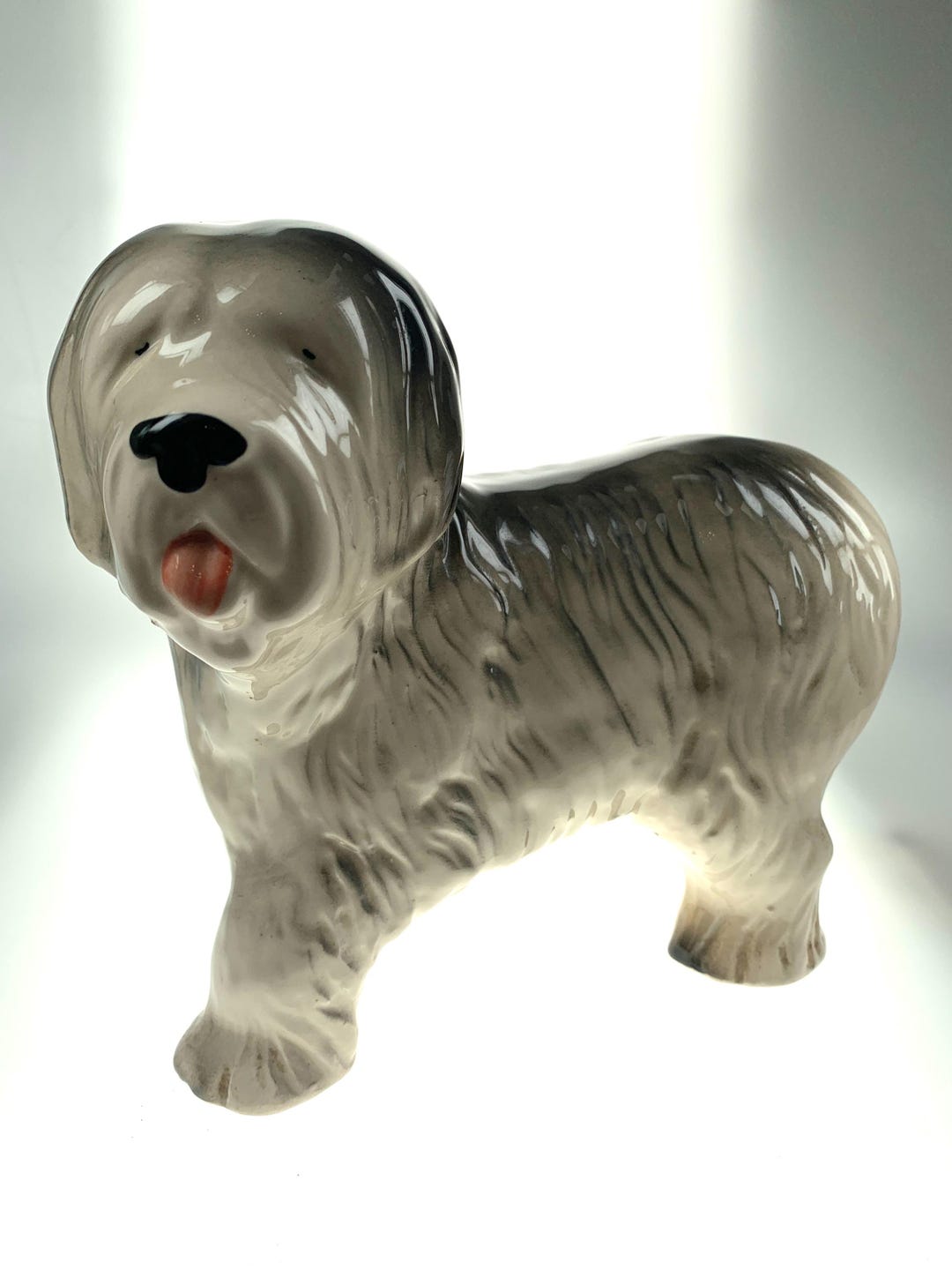 Coopercraft Old English Sheep Dog Figurine. Mid Century Dog Figurine ...