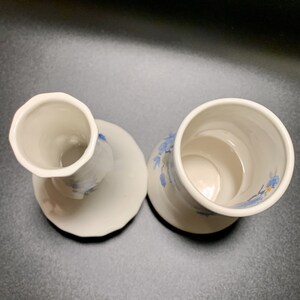 Melba Ware Vase Set Mid-century Home Decor in Blue and White Floral ...