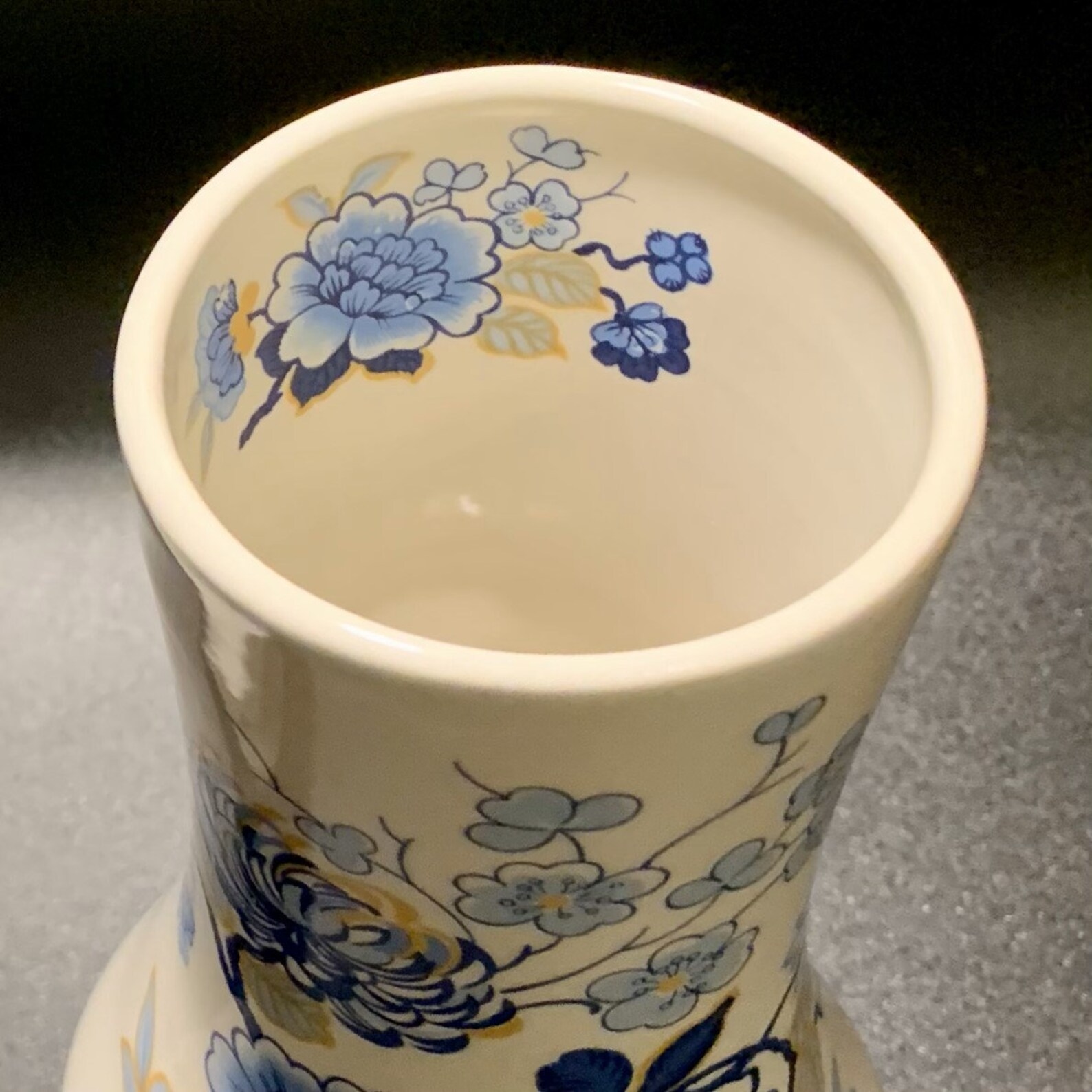 Melba Ware Vase Set Mid-century Home Decor in Blue and White Floral ...