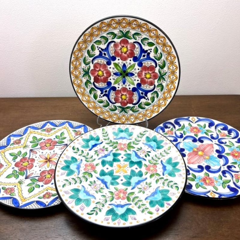 Vintage Pottery Plates Spain - Etsy UK
