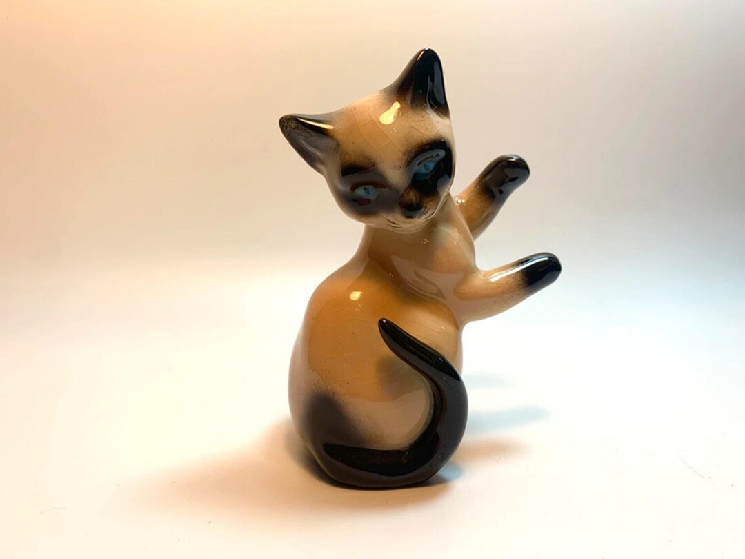 Goebel Siamese Cat Figurine. Vintage Cat Figurine. Siamese Cat Ornament ...