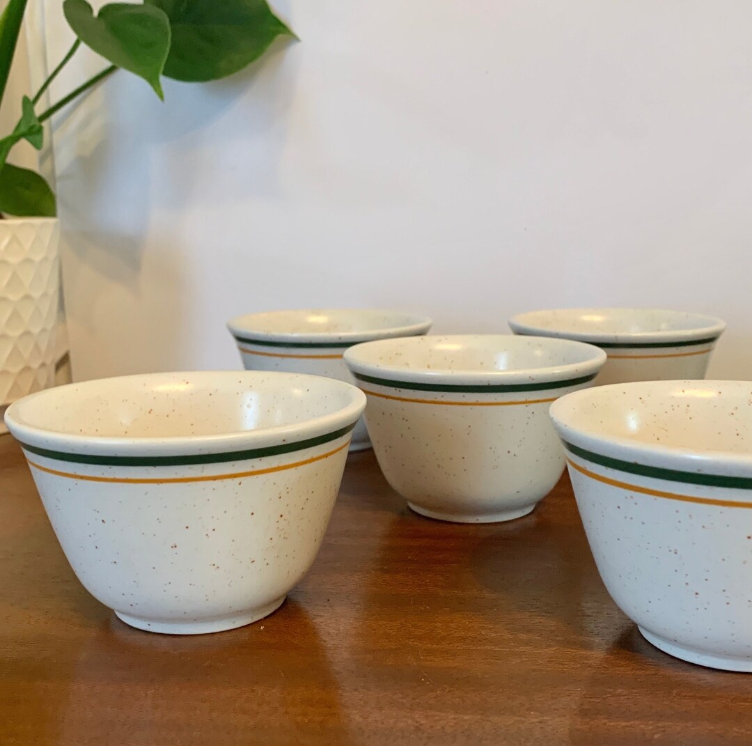 Set of 6 Mid Century Dudson Stoneware Cooking Bowls or Dishes. Orange ...