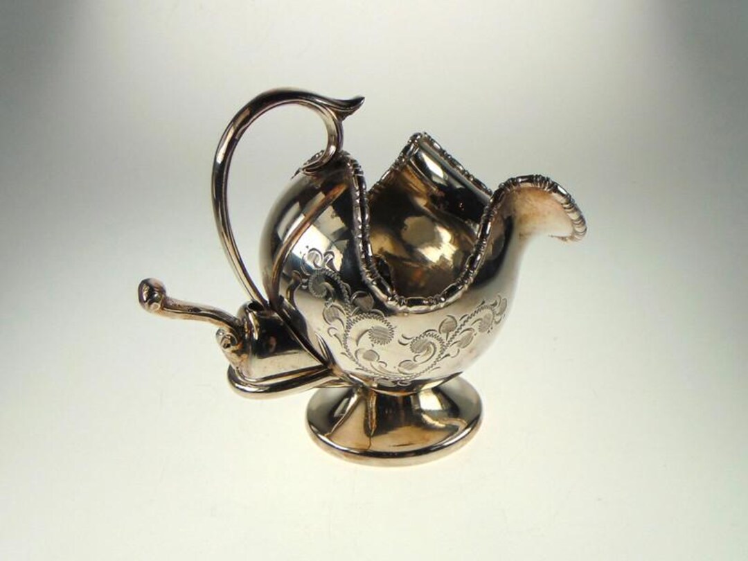 Antique Silver Plate Sugar Scuttle With Shovel. C. 1920-1930 Art Deco ...