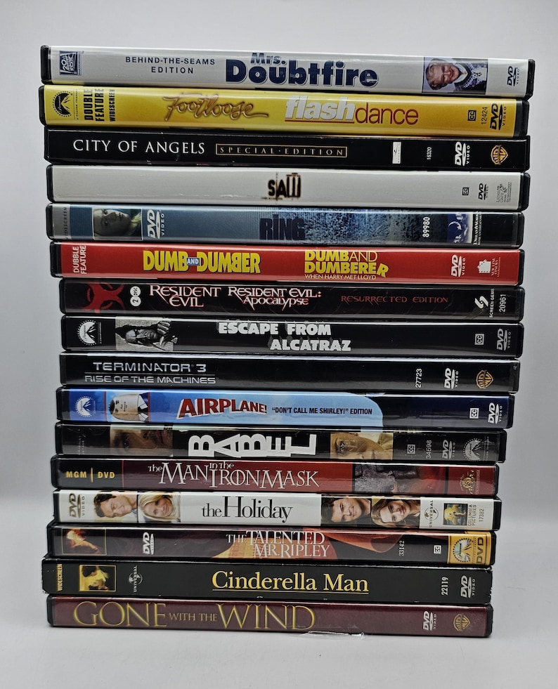 Movie Dvds - Various Titles - Classic Movies! - Etsy