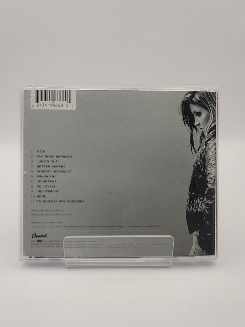 Music CD Lisa Marie Presley to Whom It May Concern. Great Condition - Etsy