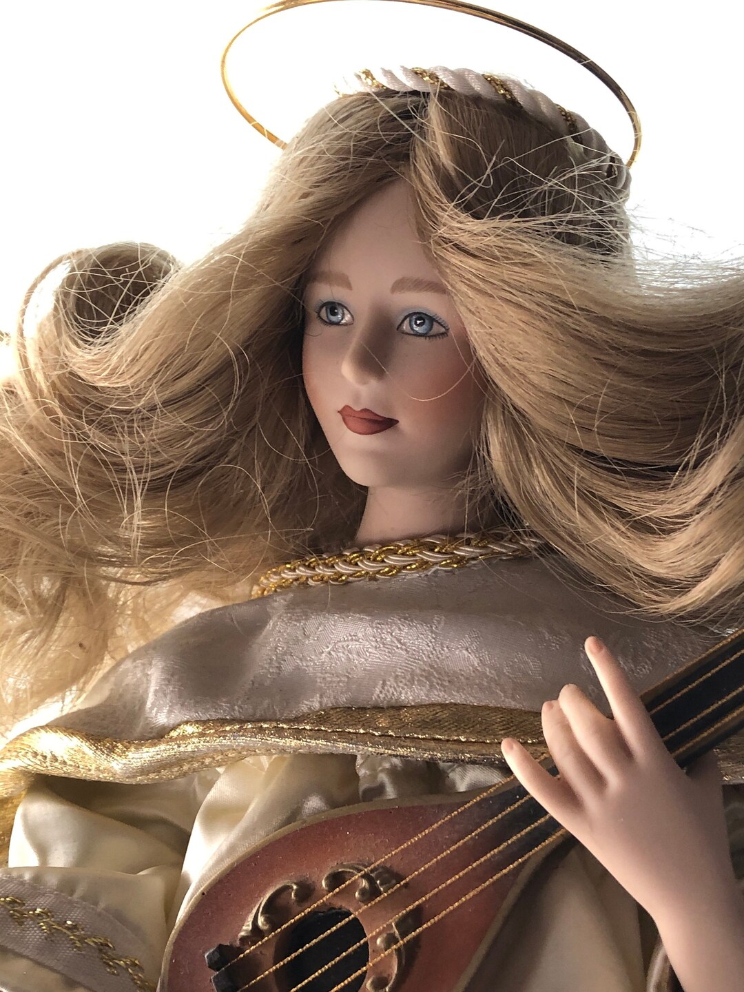 Angel of Winter Christmas Angel With Mandolin Franklin - Etsy