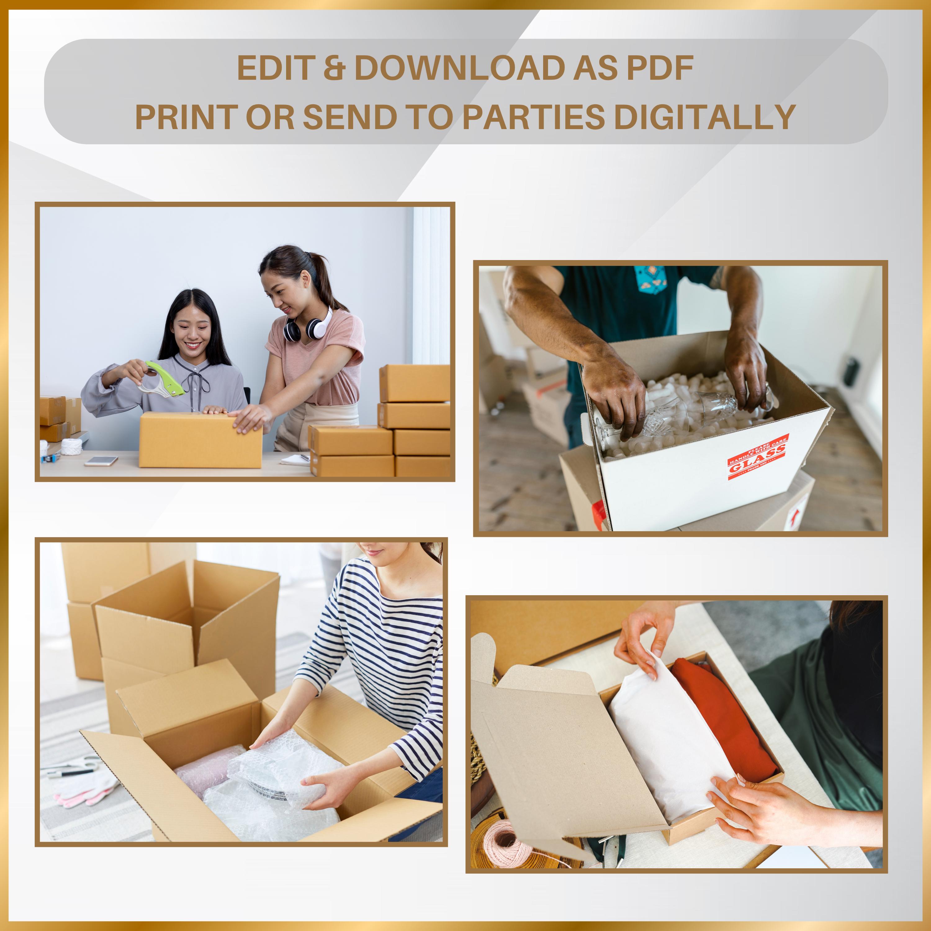 Packing Slip Template: Small Business Shipping, Order Details ...