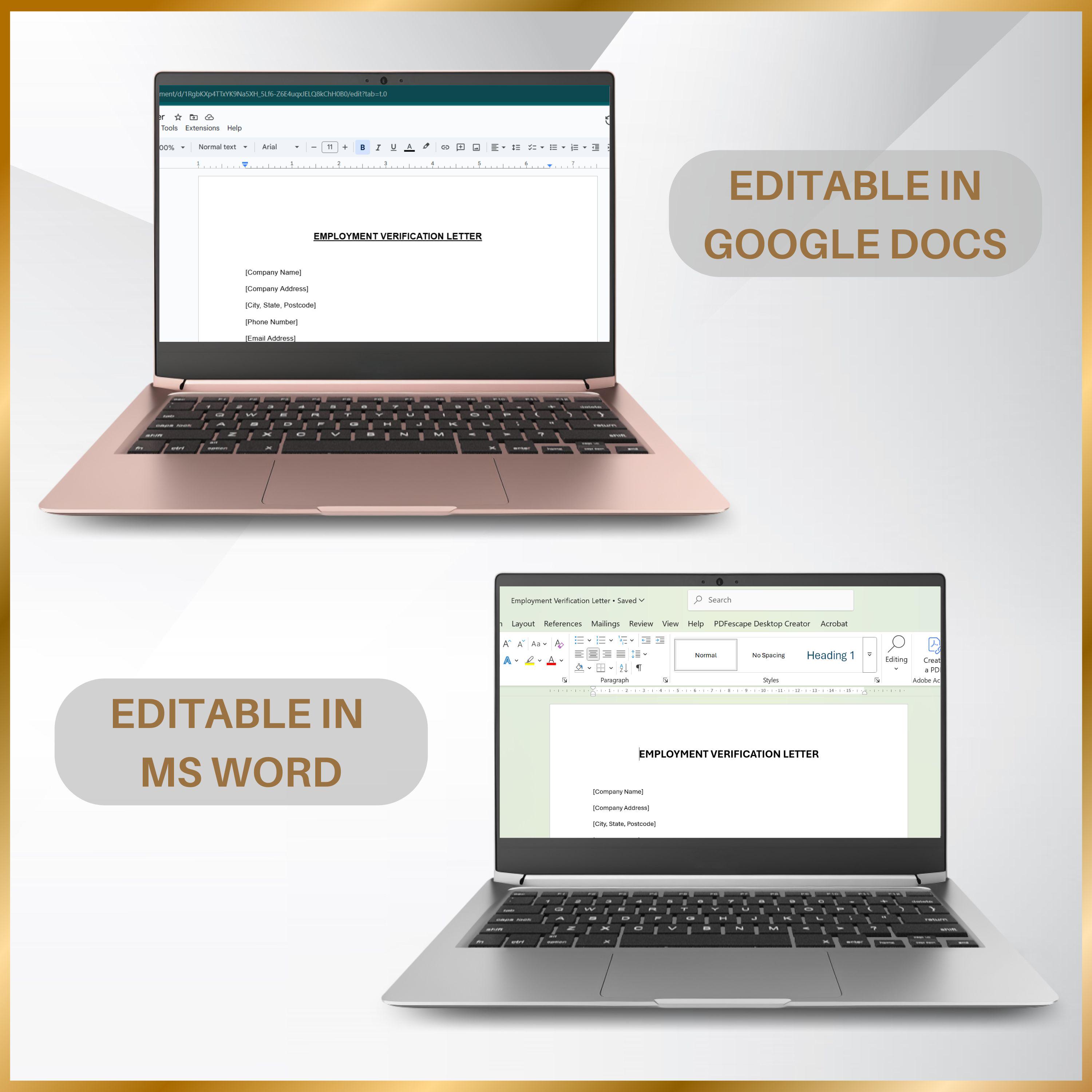 Editable Employment Verification Letter Template (instant Download) - Etsy