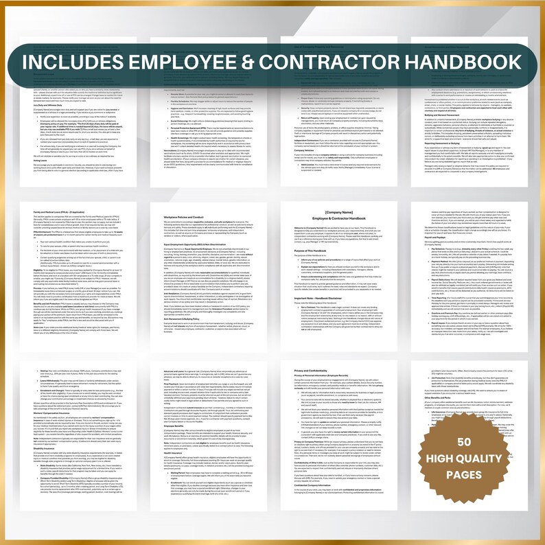 HR Onboarding Templates Bundle: New Hire Forms & Employee Handbook ...