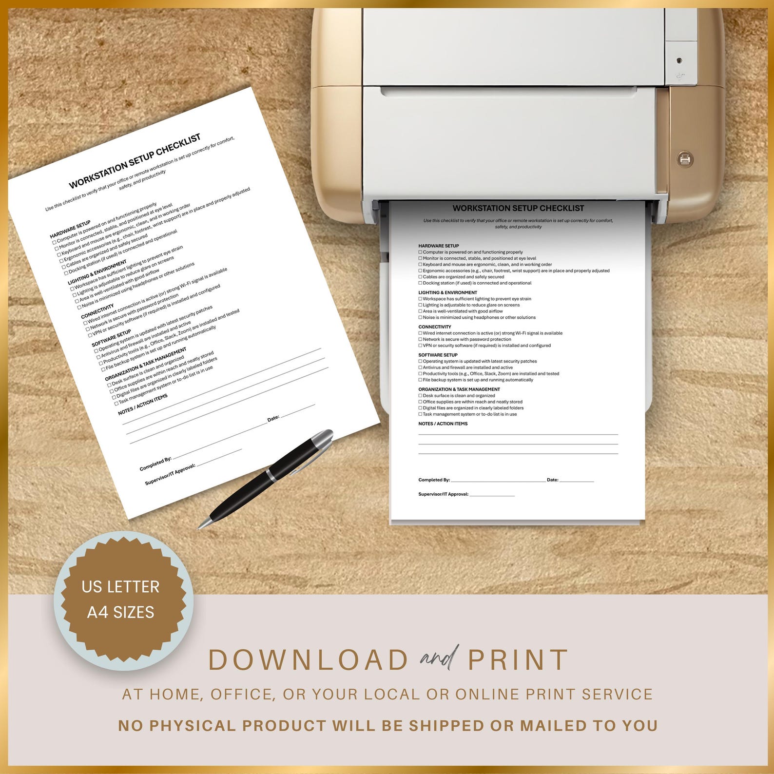 Workstation Setup Checklist: Office & Remote Teams Ergonomic Checklist ...
