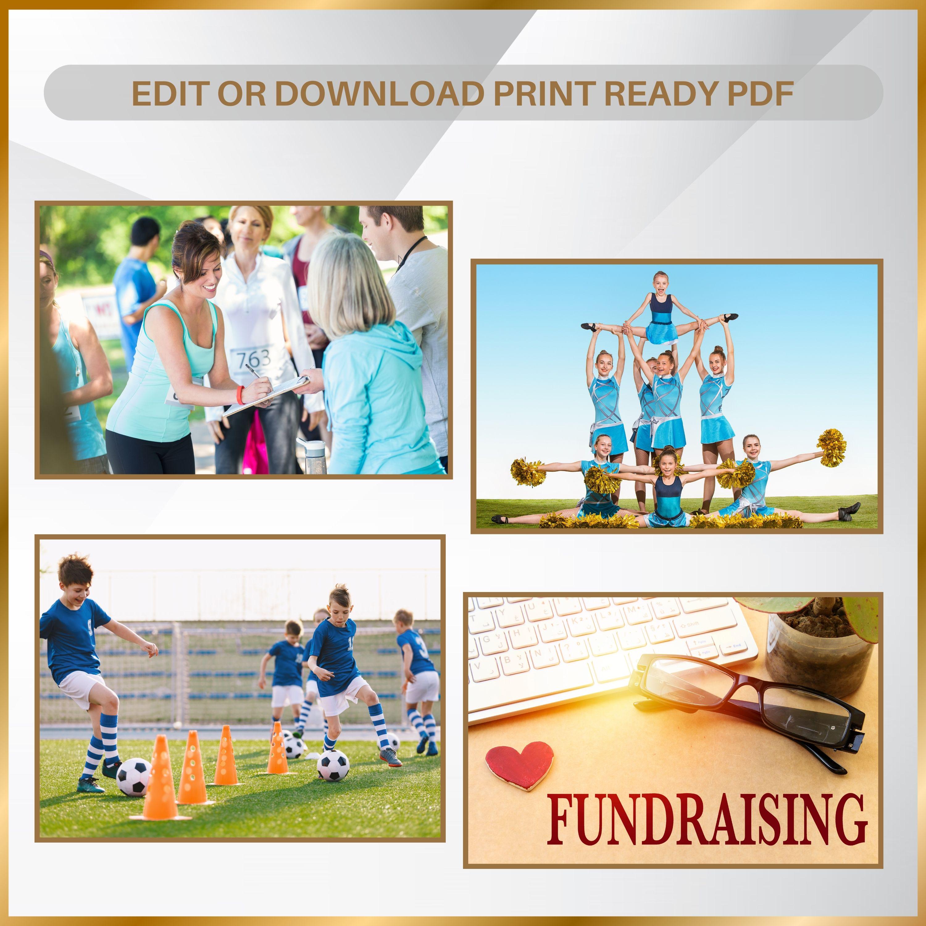 Fundraiser Form Template — Donation Tracker, Pledge Sheet (printable ...