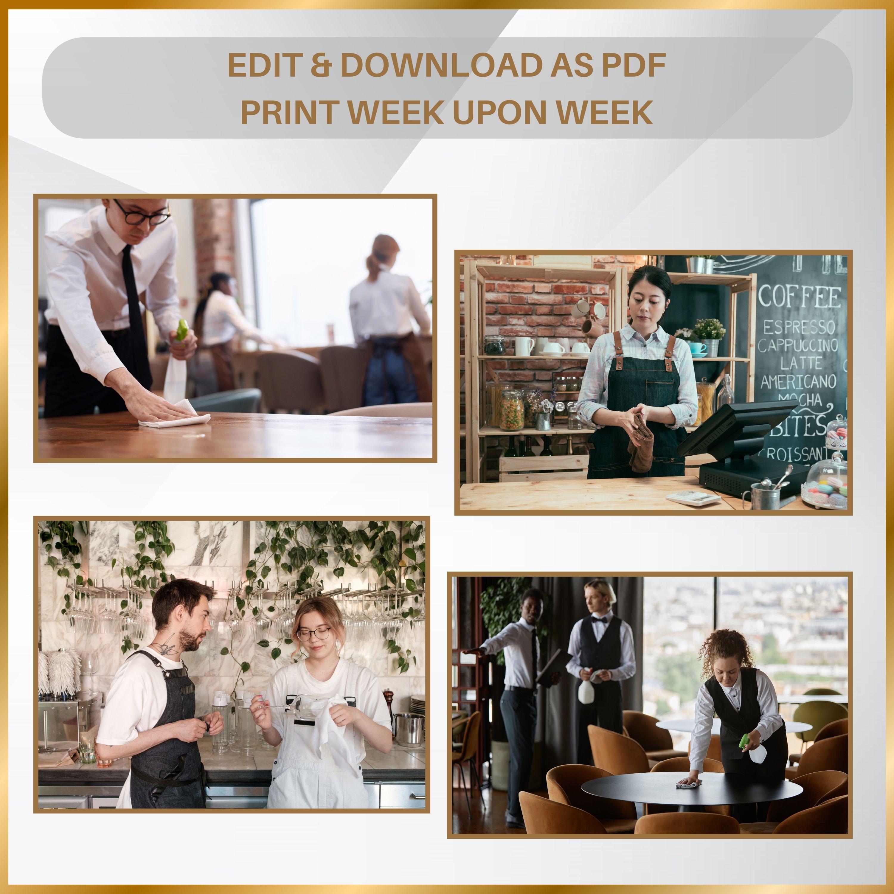 Restaurant Opening & Closing Checklist, Server Side Work List ...