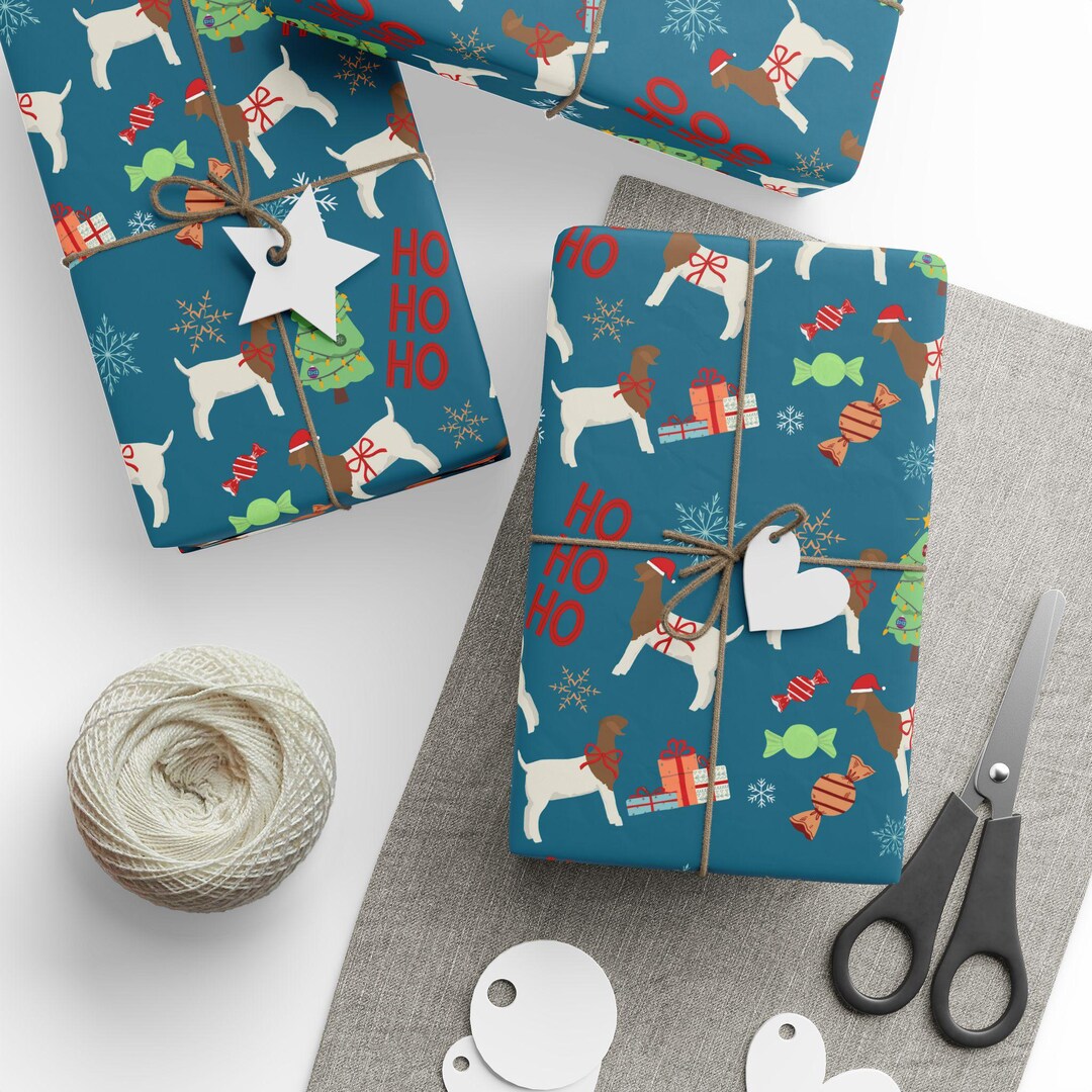 Show Goat Show Stock Wrapping Paper Livestock Gift Wrap Show Animal ...