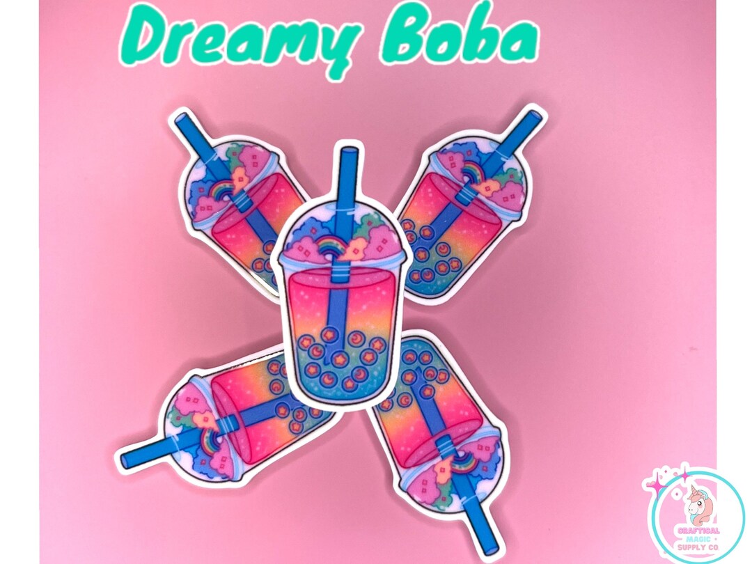5 Piece Kawaii Magic Boba Tea Resin Flat Back Planar Cabochon - Etsy